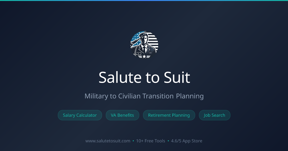 Salute to Suit - Military Career & Financial Planning Platform